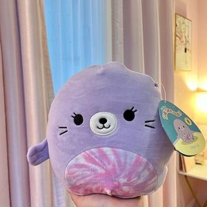 Squishmallows | Toys | 8 Gold Rare Tag Meryl The Purple Seal ...